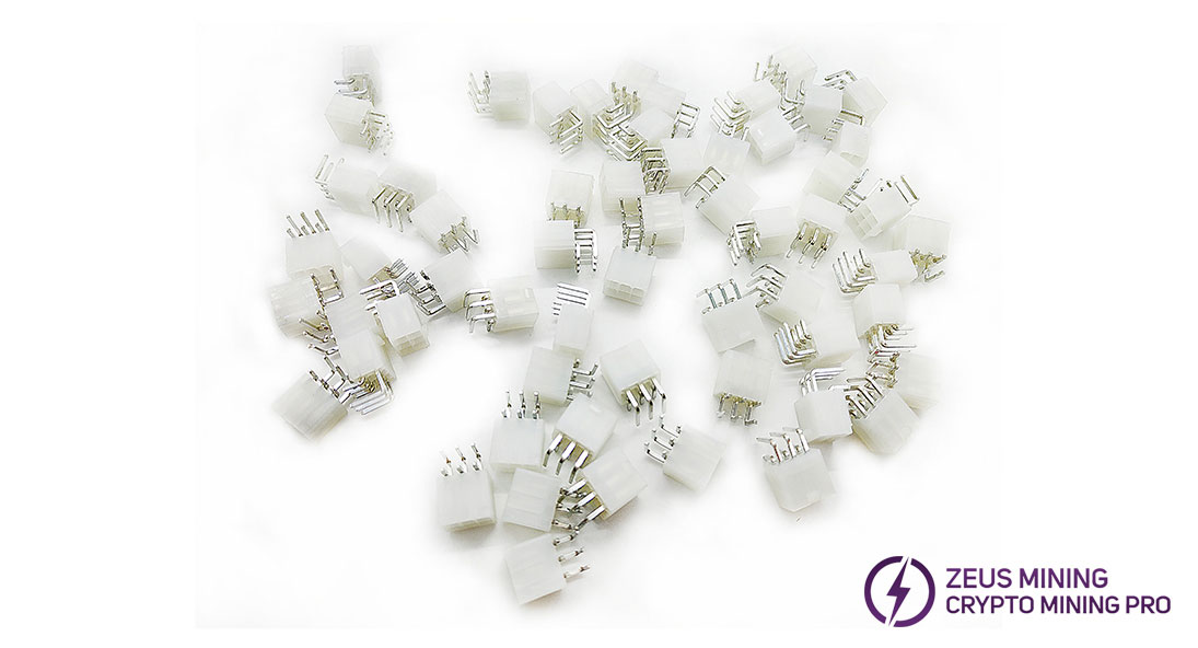 Hashboard power jack connector 6 Pin header | Zeus Mining