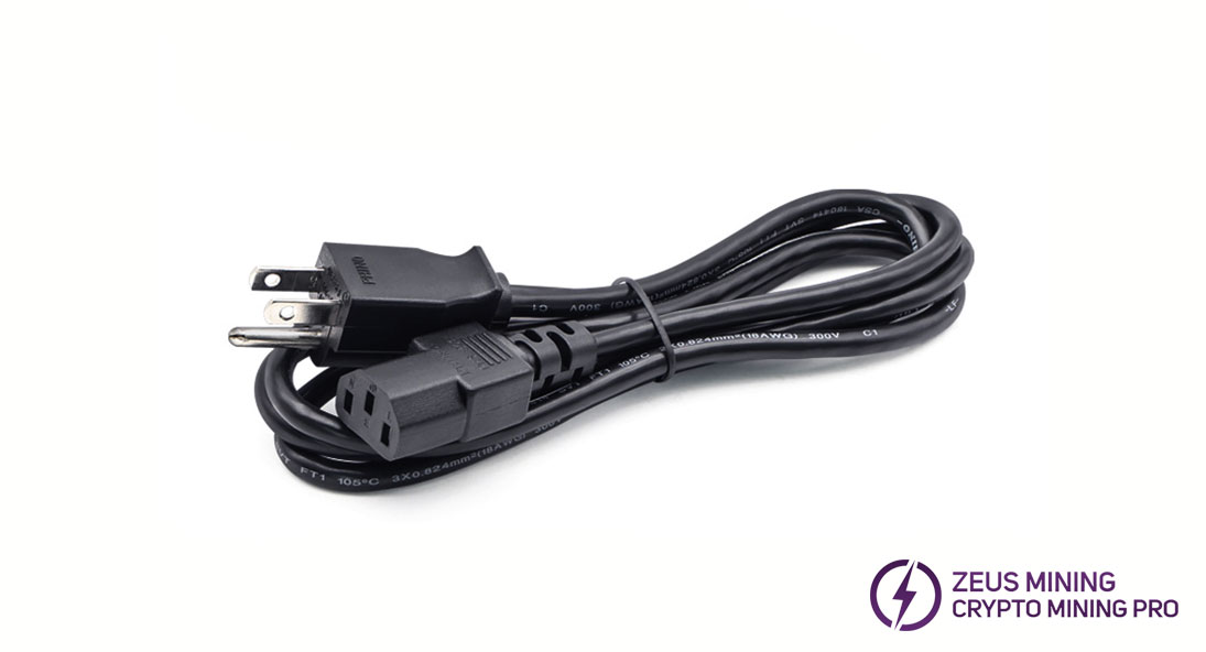 Miner power cord | Zeus Mining