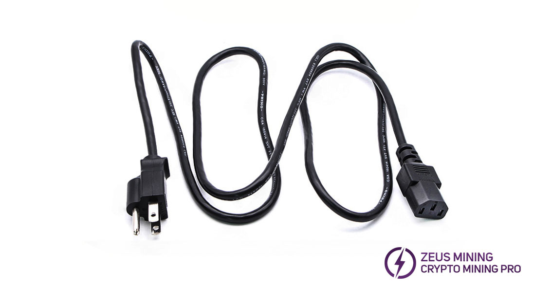 Miner power cord | Zeus Mining