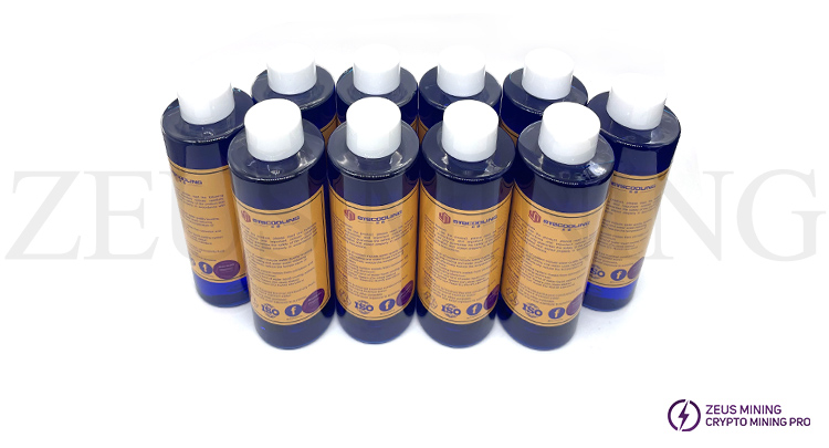 Water-cooled special heat transfer fluid | Zeus Mining