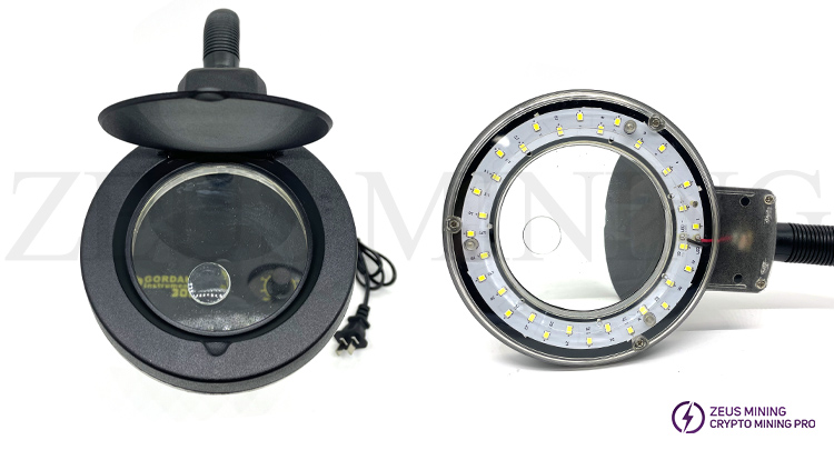LED magnifying lamp | Zeus Mining