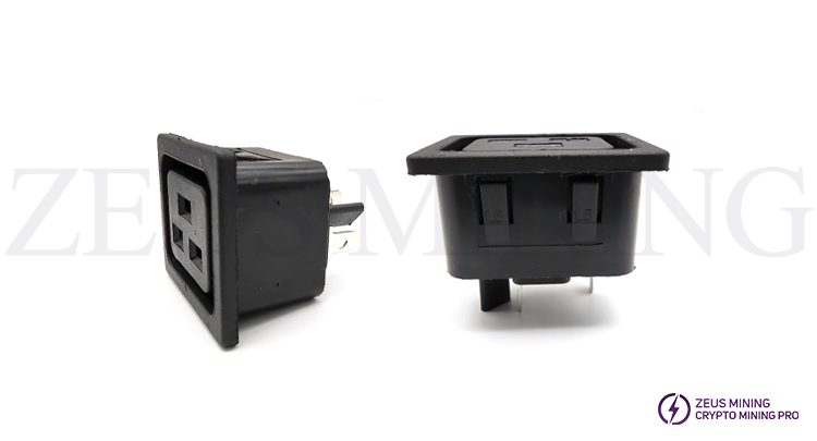 C19 female connector | Zeus Mining