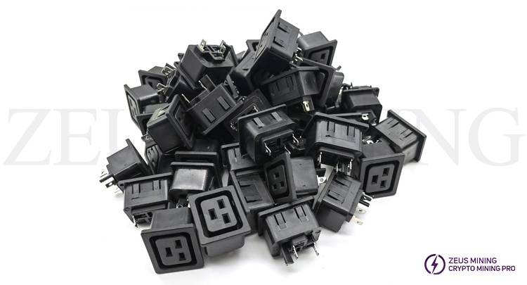 C19 female connector | Zeus Mining