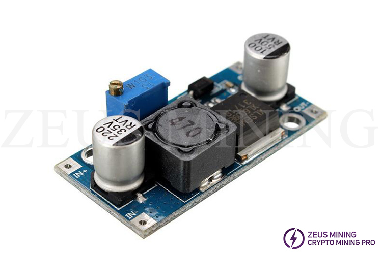 XL6009E1 adjustable step-up module 32V for 17 series | Zeus Mining