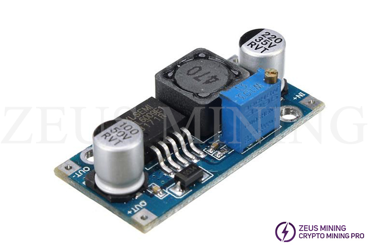 XL6009E1 adjustable step-up module 32V for 17 series | Zeus Mining