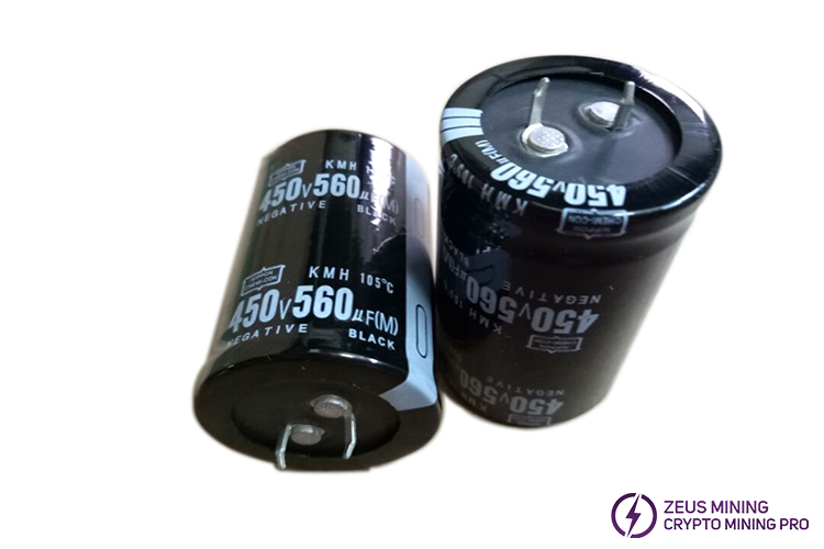 450V 560uF 680uF Aluminum Electrolytic Capacitor 35*50mm | Zeus Mining