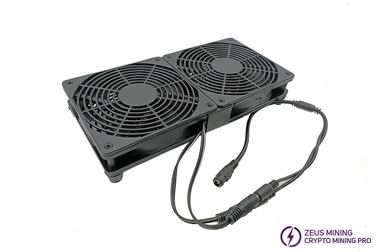 Adjustable speed dual fan cooler 12cm | Zeus Mining