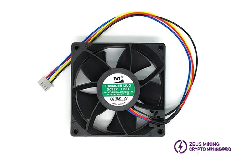 DA08025B12UG 12V 1A 80mm cooling fan | Zeus Mining