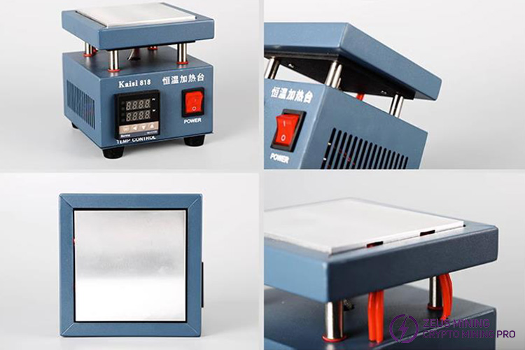 Kaisi 818 adjustable temperature heating station | Zeus Mining