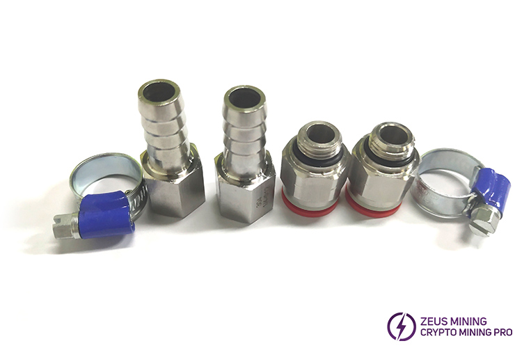 ASIC miner water cooling tube connector | Zeus Mining