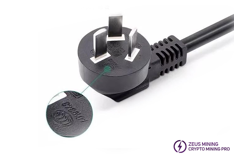Whatsminer Power Cord 16A | Zeus Mining