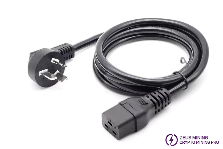 Whatsminer Power Cord 16A | Zeus Mining