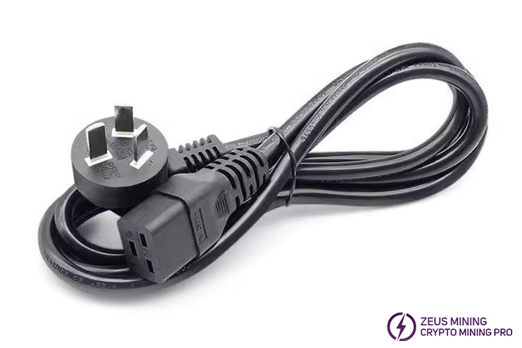 Whatsminer Power Cord 16A | Zeus Mining