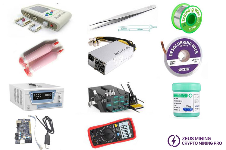Antminer Whatsminer Innosilicon Avalon hash board repair tool kit ...