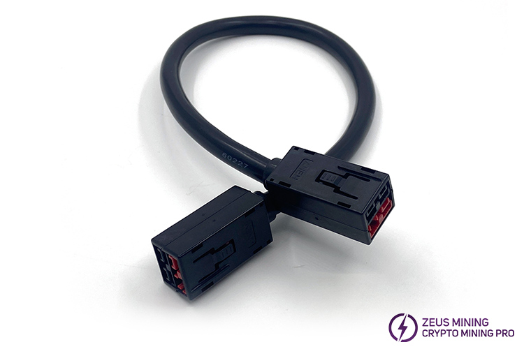 Whatsminer Hydro miner double head power cable with plug | Zeus Mining