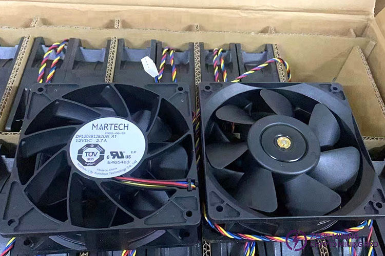 Original MARTECH DF1203812B2UN A1 12VDC 2.7A cooling fan for S19 L7 ...
