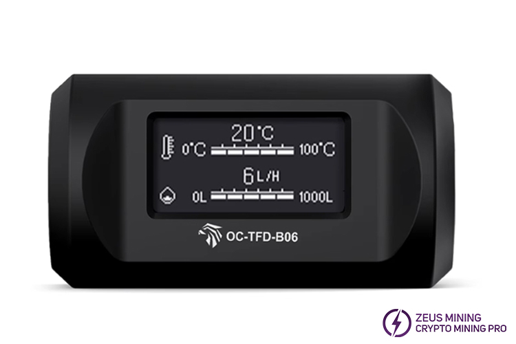 OC-TFD-B06 digital flow meter thermometer | Zeus Mining
