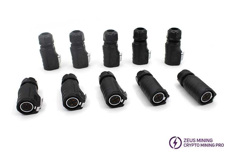 LP-20 20A 500VAC female plug male socket 4 cores for APW11 power cable ...