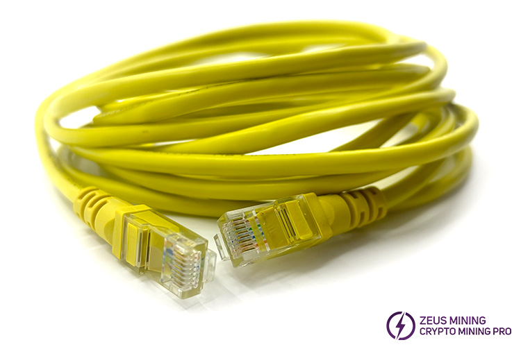 Category 5e 8-core Gigabit Ethernet cable | Zeus Mining