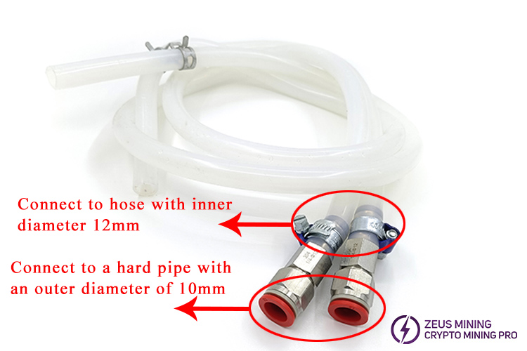 ASIC miner water cooling tube connector | Zeus Mining