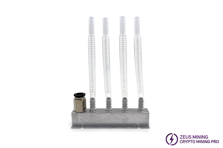 Antminer Hydro water divider for 4 hash boards | Zeus Mining