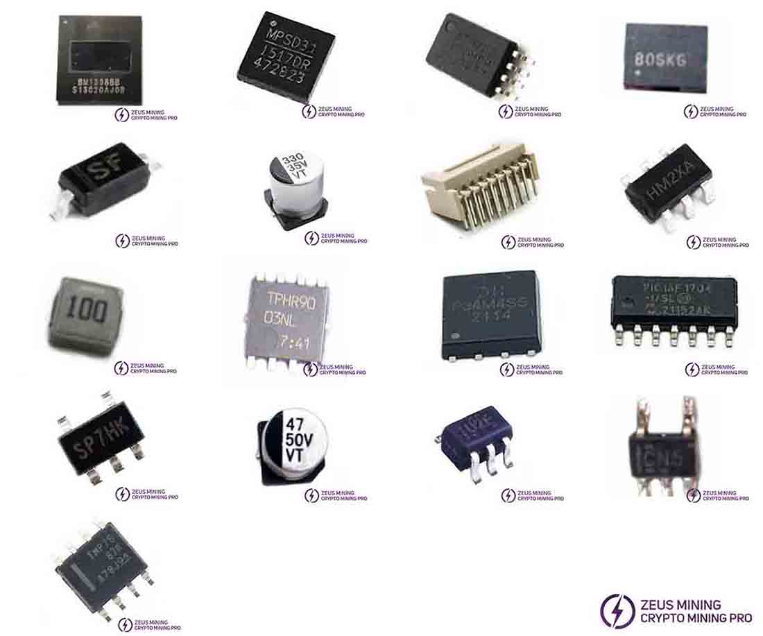 Antminer S19pro hash board parts list | Zeus Mining