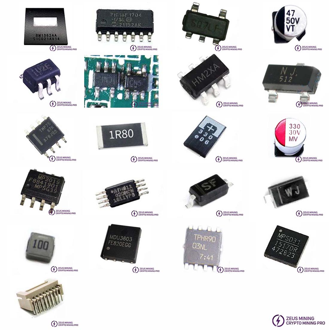 Antminer S19j Pro BHB42601 Version Hash Board Spare Parts Repair Kit ...