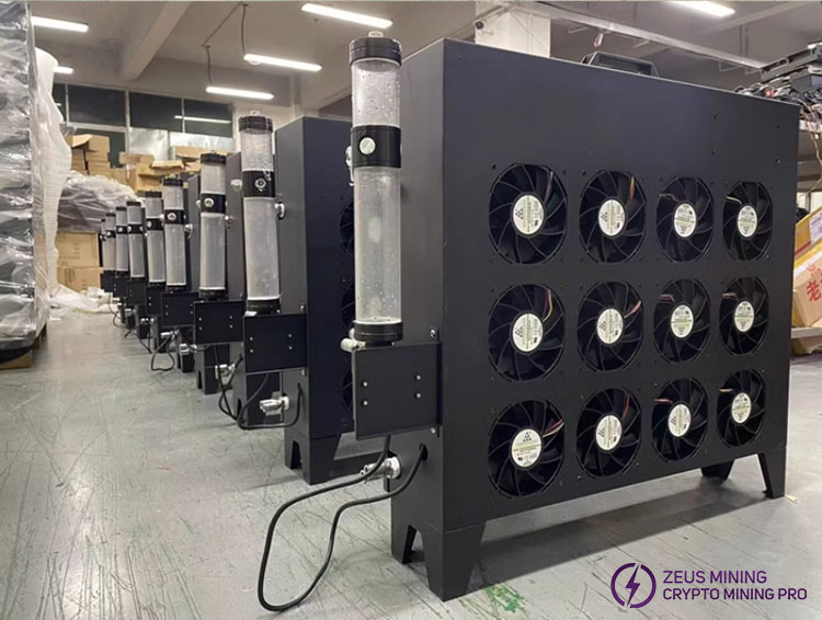 12.8KW water cooling radiator for 2pcs ASIC miner | Zeus Mining