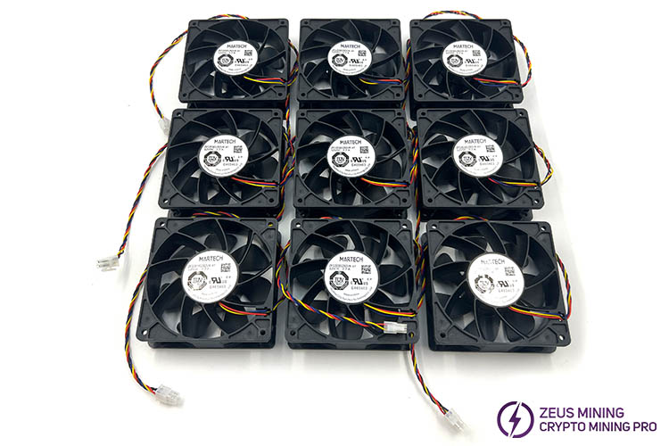 Original MARTECH 12V 2.7A 6000RPM cooling fan for S21 L7 S19 | Zeus Mining