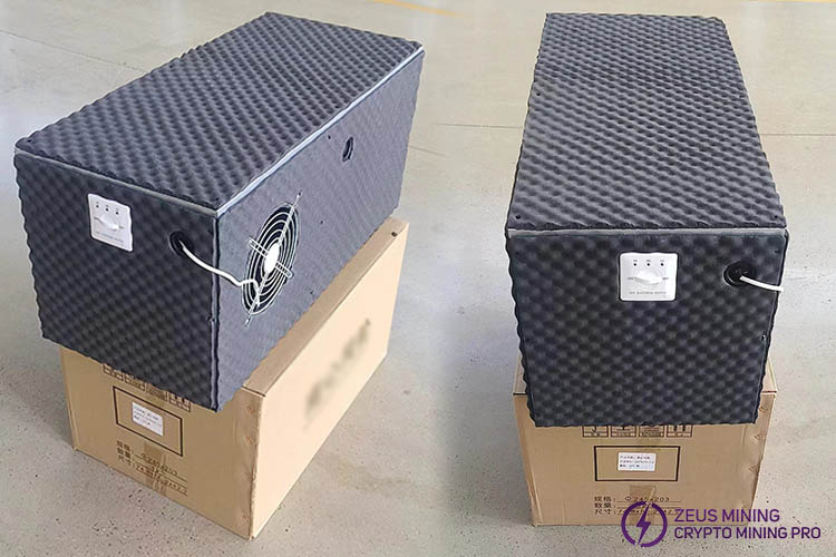 Crypto miner silencer box with LCD version | Zeus Mining