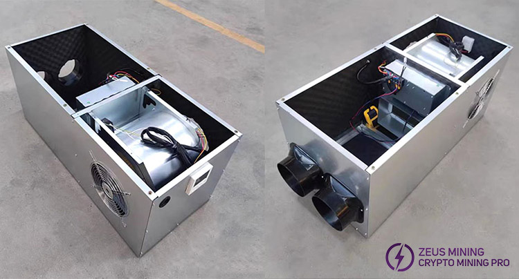 Crypto miner silencer box with LCD version | Zeus Mining