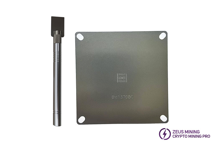 Tin tool tin stencil for BM1370 series asic chip | Zeus Mining